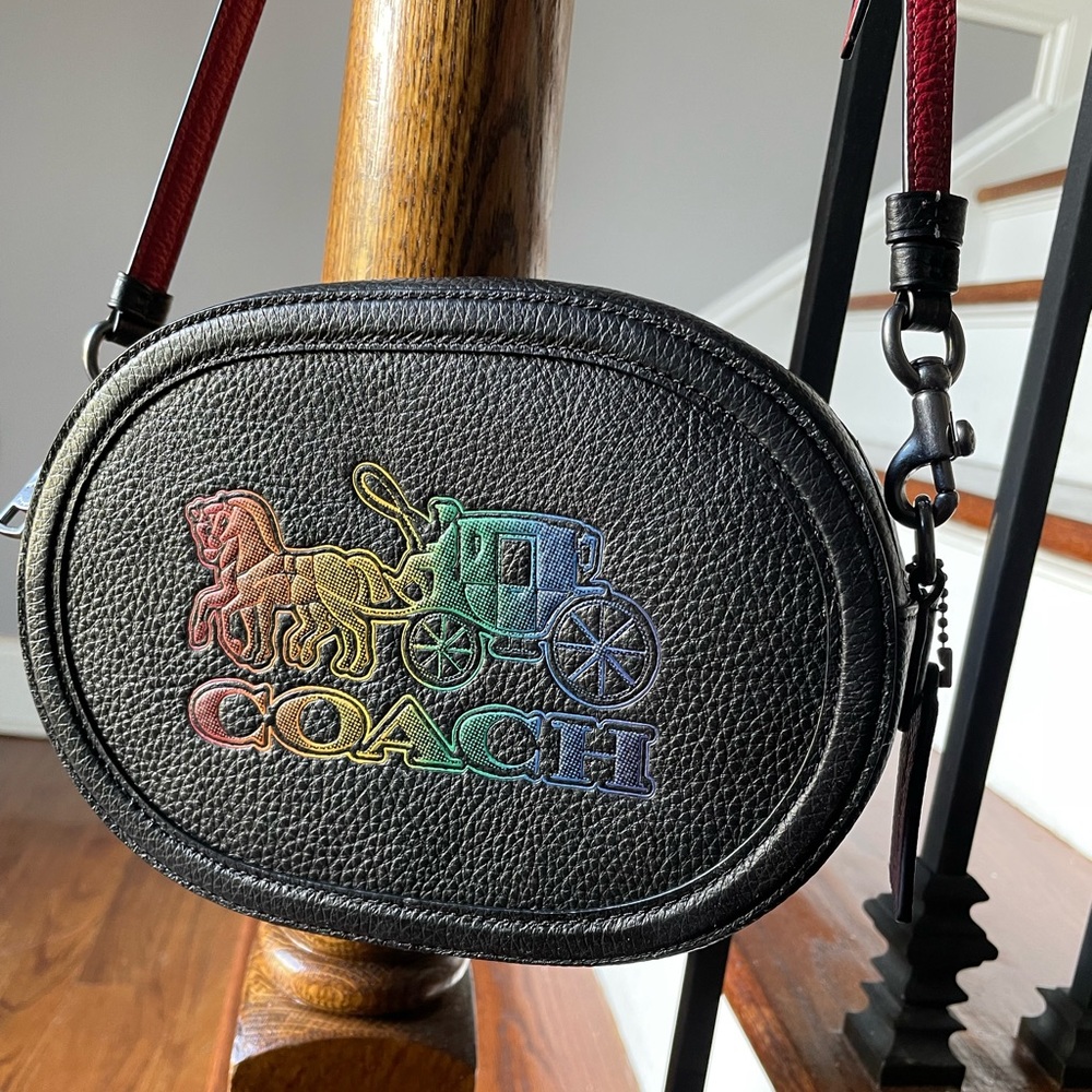 Nwt Coach Camera Bag With Horse And Carriage - Gem